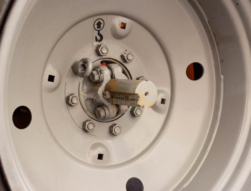 Rear Metal Wheel Disc from Tractor, Background, Agriculture Stock Photo ...