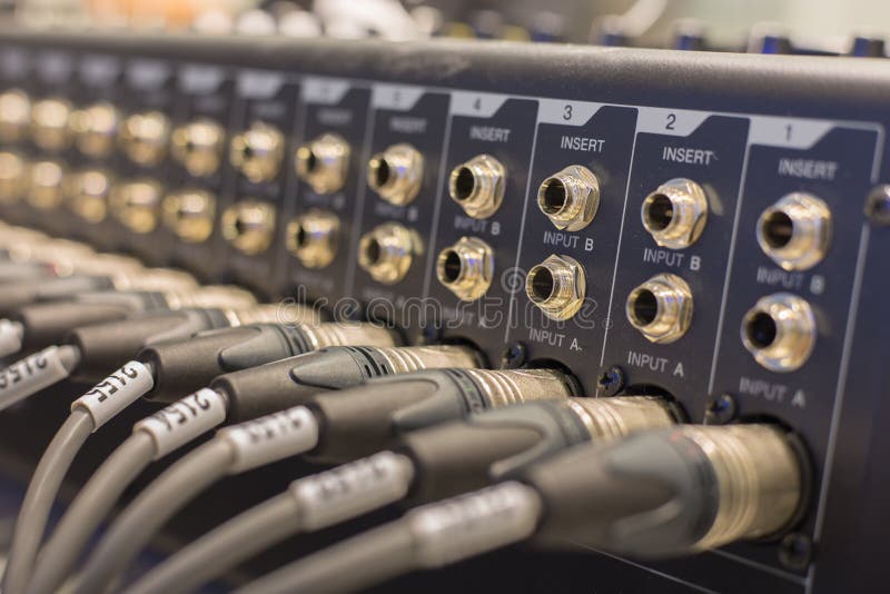 Rear mixer stock image. Image of electrical, device, conector - 72685143