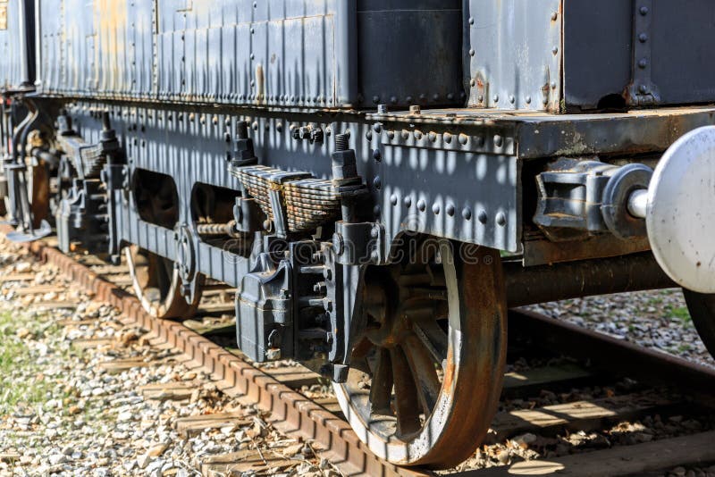 Rear of an old rusty train stock photo. Image of railway - 85890402