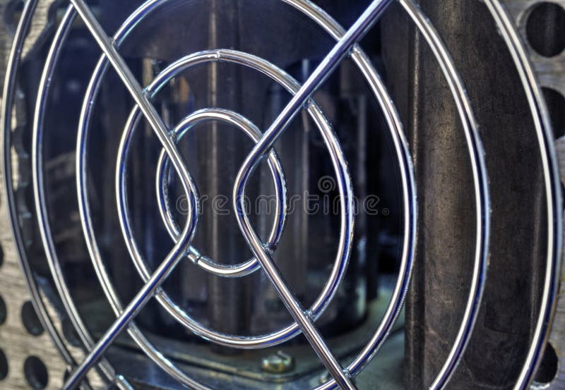 Rear Panel of a High Frequency Power Amplifier with Vacuum Tubes Stock ...