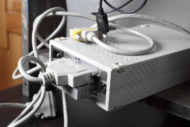 Rear of Old Device stock image. Image of table, interface - 101051677