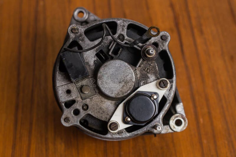Rear of a Refurbished Alternator Stock Photo - Image of closeup ...