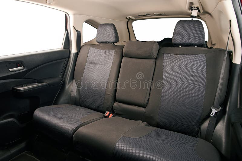 Rear Seat Of Modern SUV Car Stock Image - Image of backseat, design ...