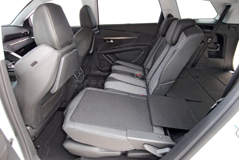 Rear Seatback Folded in Passenger Car Stock Photo - Image of passenger ...
