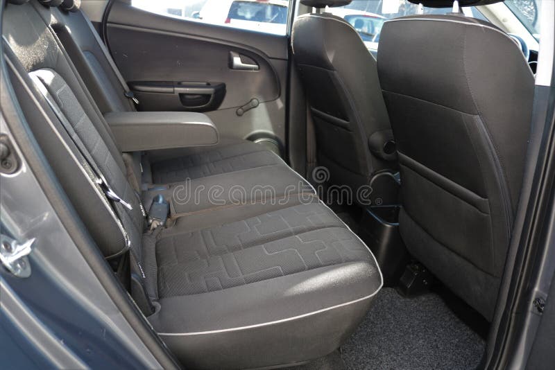 Rear seats of a car cabin. stock photo. Image of interior - 164263022