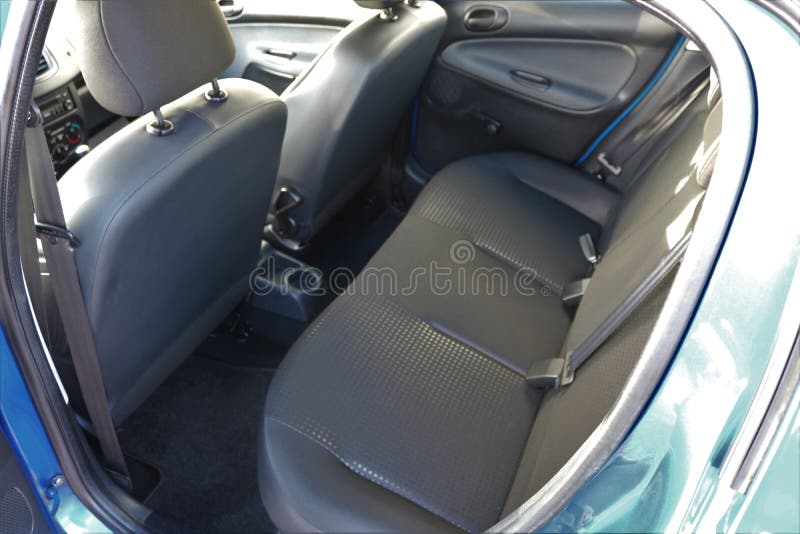 Rear seats of a car cabin. stock photo. Image of concept - 164263098