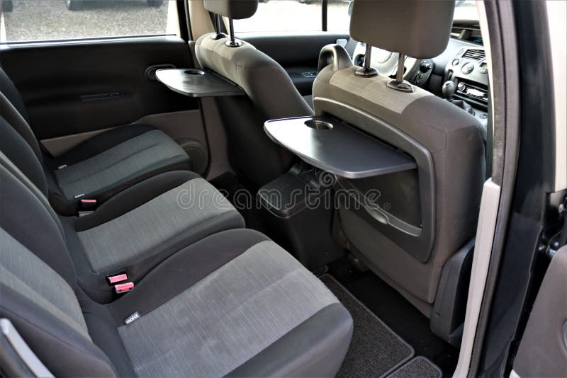 Rear seats of a car cabin. stock image. Image of concept - 164263227