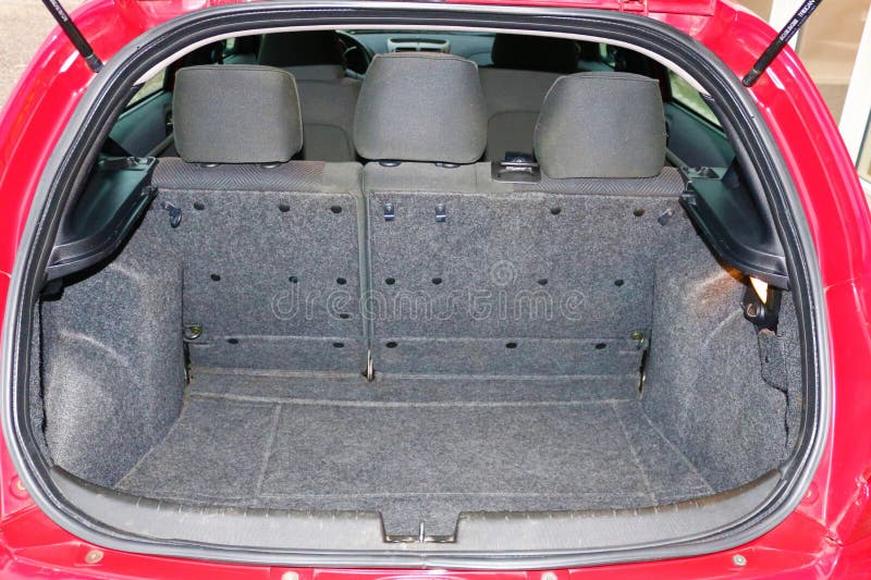 Car Interior. Rear Seats of a Car Interior. Auto Interior with Back ...