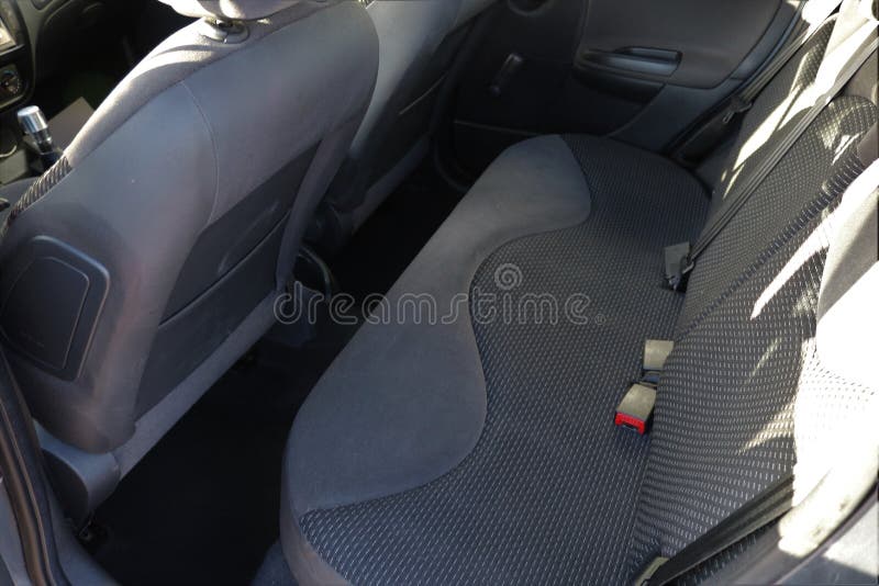 Auto Interior with Back Seats. Stock Photo - Image of forest ...