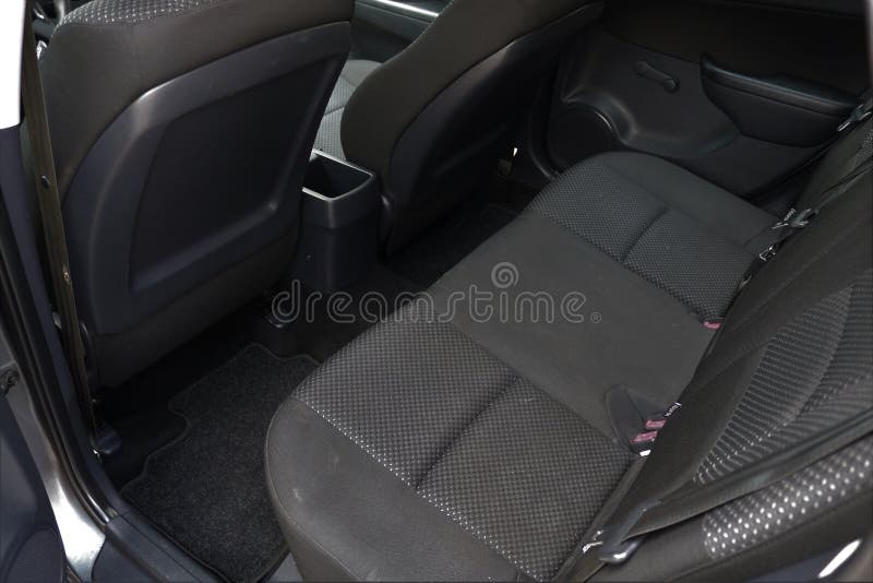 Auto Interior with Back Seats. Stock Photo - Image of comfort, forest ...