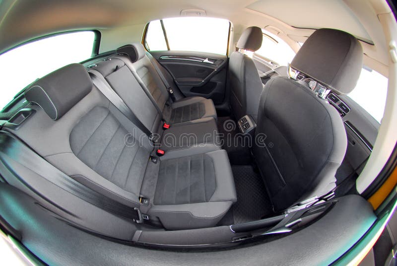 Rear Seats of a Luxury Passenger Car Stock Image - Image of comfortable ...