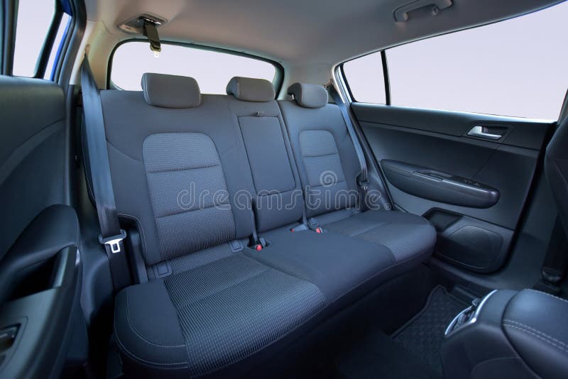 Rear Seats in Passenger Car Stock Photo - Image of climate, control ...