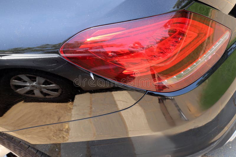 Rear Side Light of a Passenger Car Stock Photo - Image of lamp ...