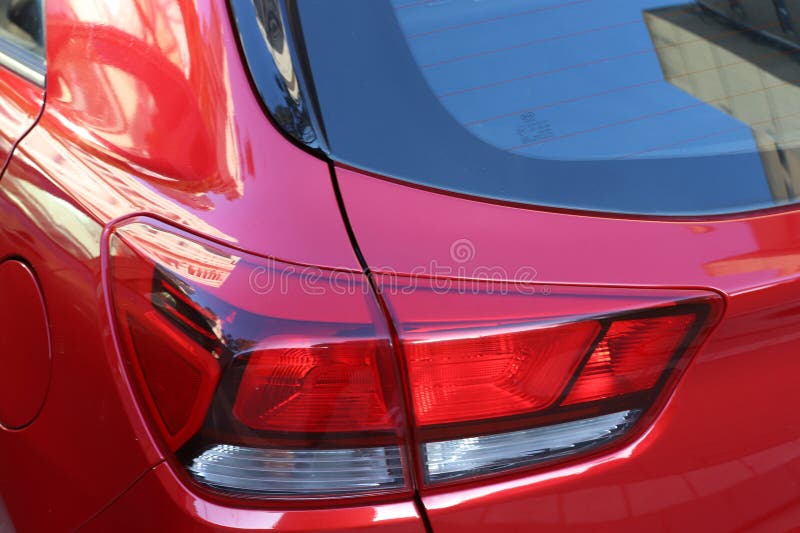 Rear Side Light of a Passenger Car Stock Photo - Image of vehicle ...
