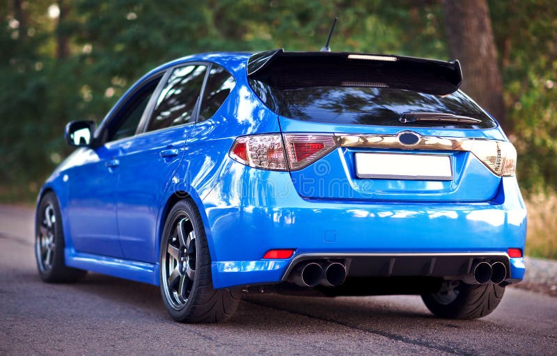 Rear-side view of car stock photo. Image of background - 9130776