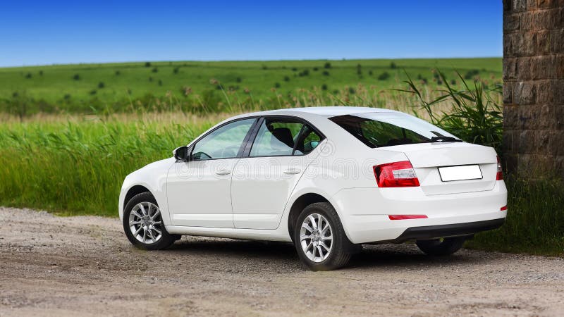 Front-side View of a Car on Nature Background Stock Photo - Image of ...