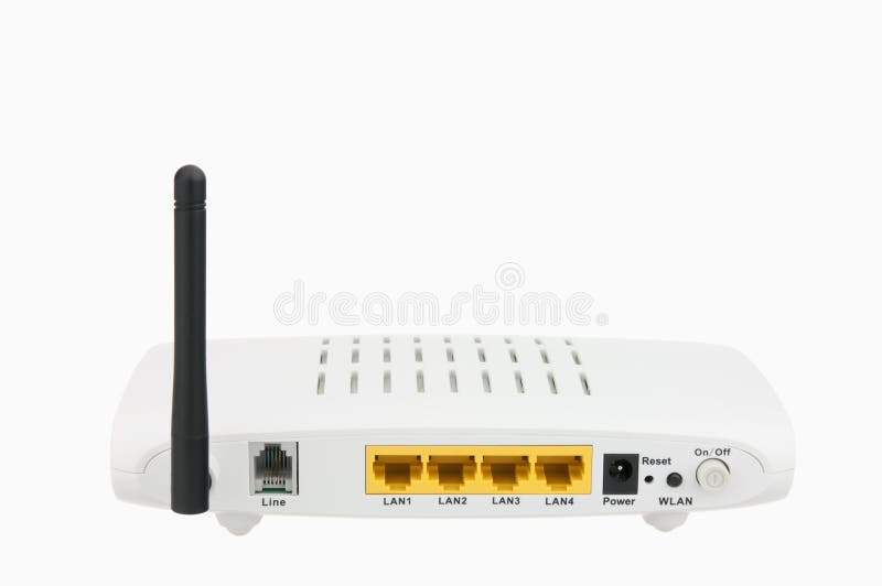 Cable modem and router stock image. Image of technology - 4926637