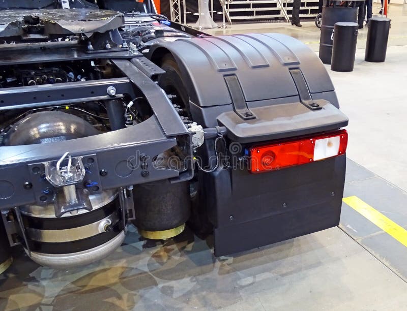 Rear of a Truck with Modern LED Rear Light Stock Image - Image of ...