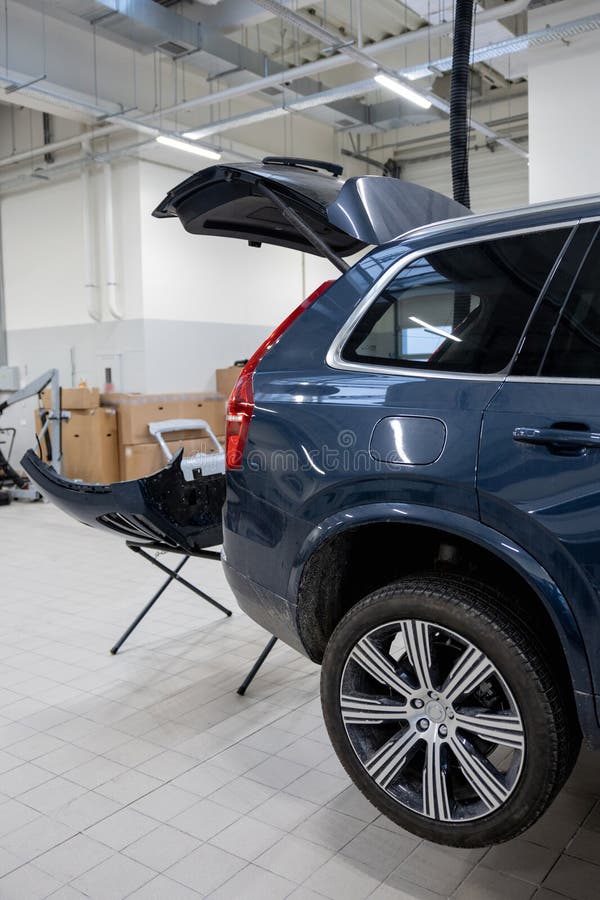 Rear trunk with hatch open editorial stock image. Image of engineering ...