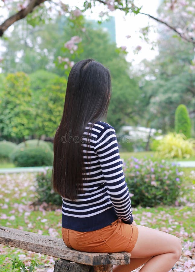Asian woman, rear view stock photo. Image of casual, japanese - 55916938 Asian woman, rear view stock photo. Image of casual, japanese - 55916938