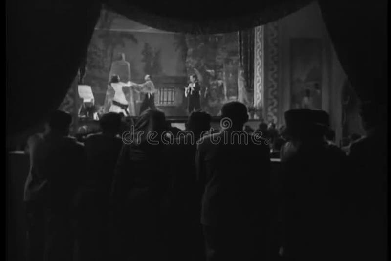 Rear View of Audience Watching Performance in Theater Stock Video ...