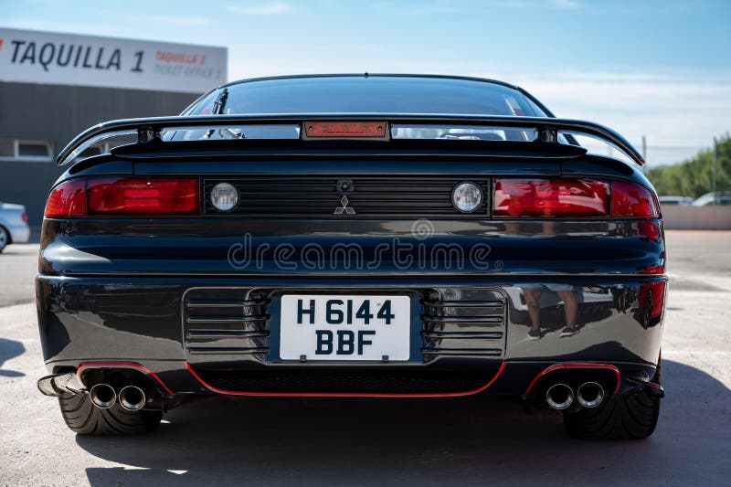Rear View of a Black Mitsubishi 3000Gt Parked on the Street Editorial ...