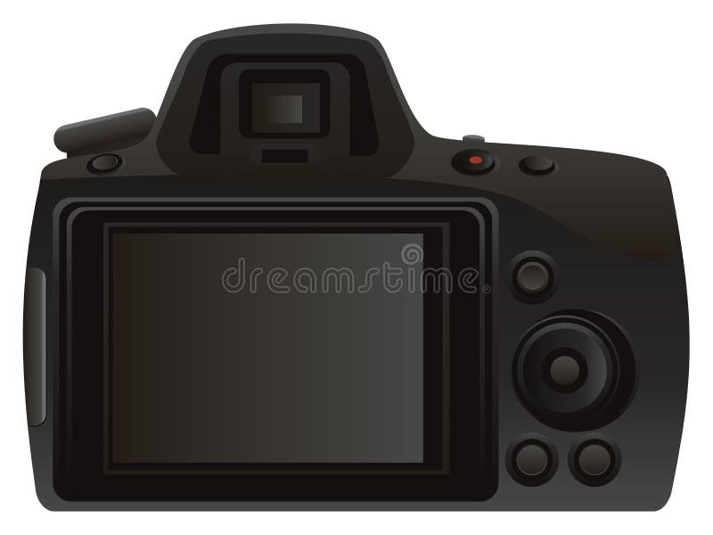 Rear View of Camera stock vector. Illustration of view - 57513210