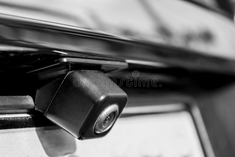 Rear View Camera on Trunk Car Modify for Safety Concept Stock Image ...