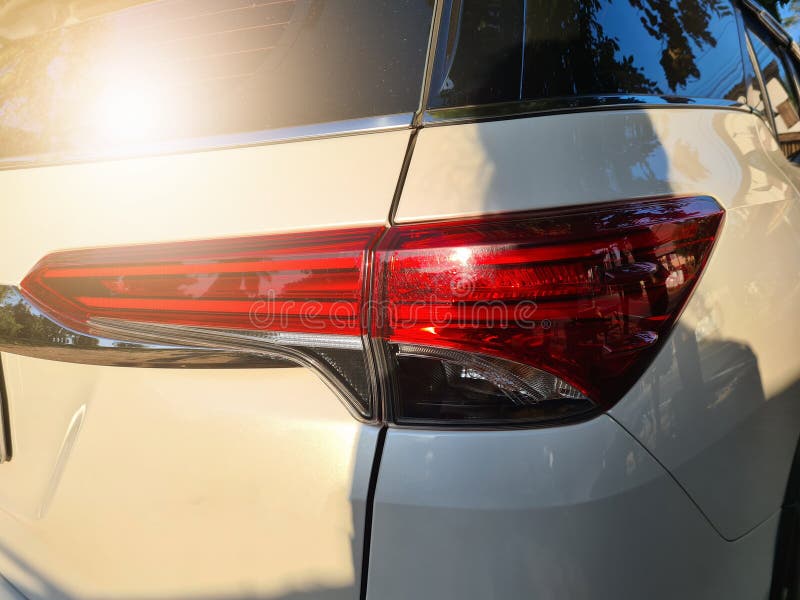 Rear view of the car stock photo. Image of city, bumper - 204137732