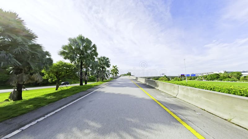 Rear View Drive Exit Highway Ramp 4k Stock Video - Video of exit ...