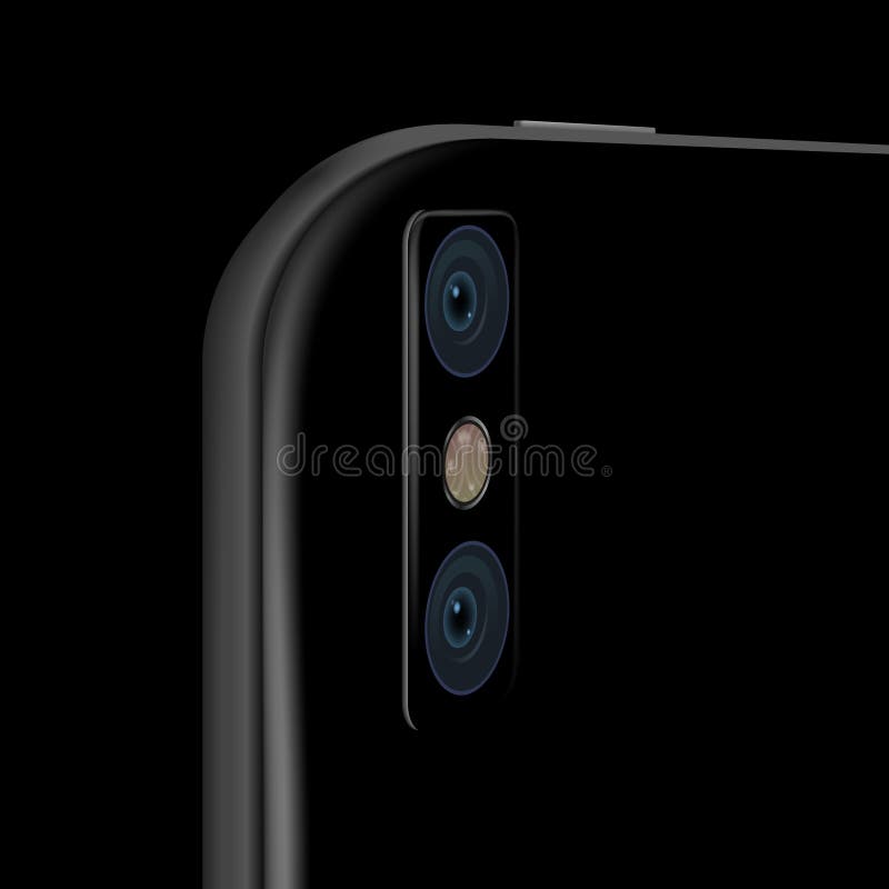 Rear view dual camera stock vector. Illustration of camera - 127772739