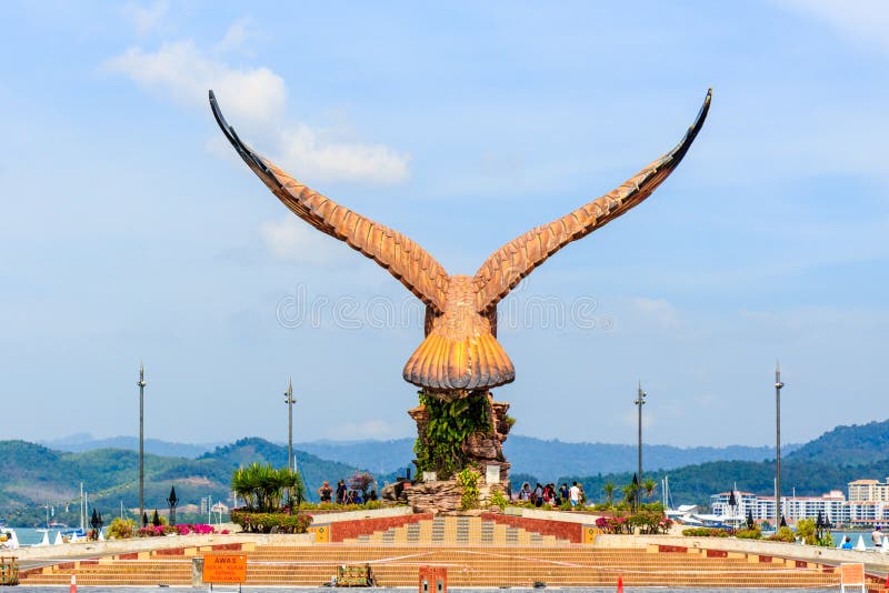 Rear View of Eagle Sculpture Editorial Image - Image of asian, asia ...