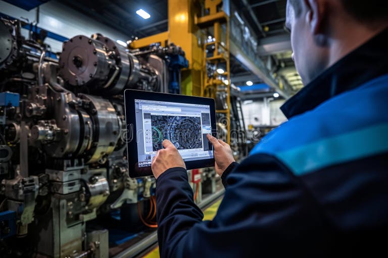 Headset Industrial Virtual Training Factory Stock Illustrations – 38 ...