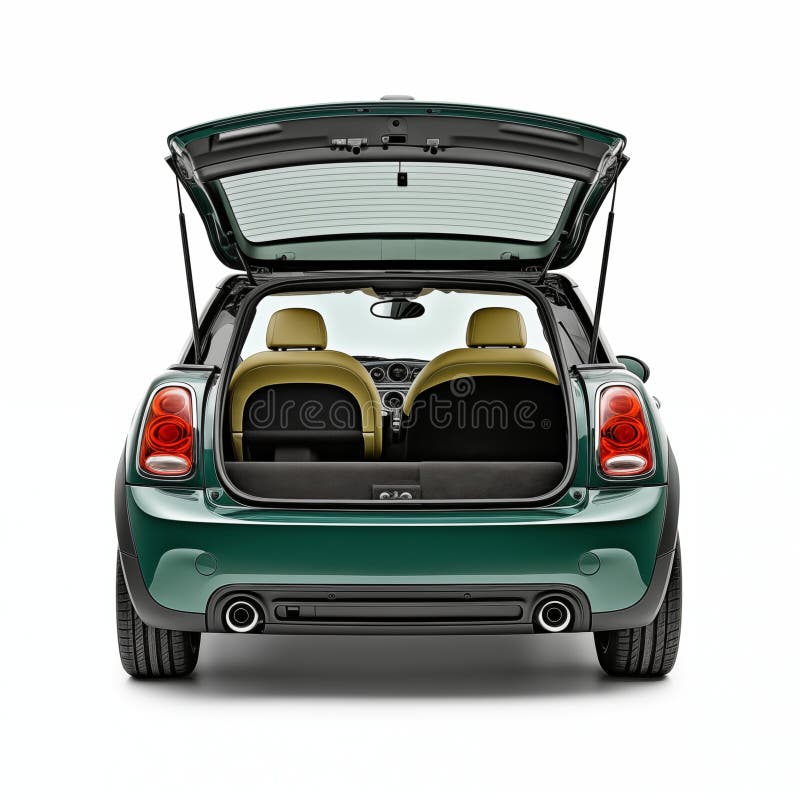 Rear View of the Interior of an Open Ambulance Helocopter Isolated on a ...