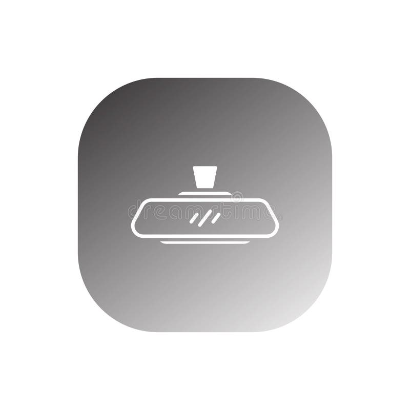 Rear view icon vector stock vector. Illustration of interior - 308319282