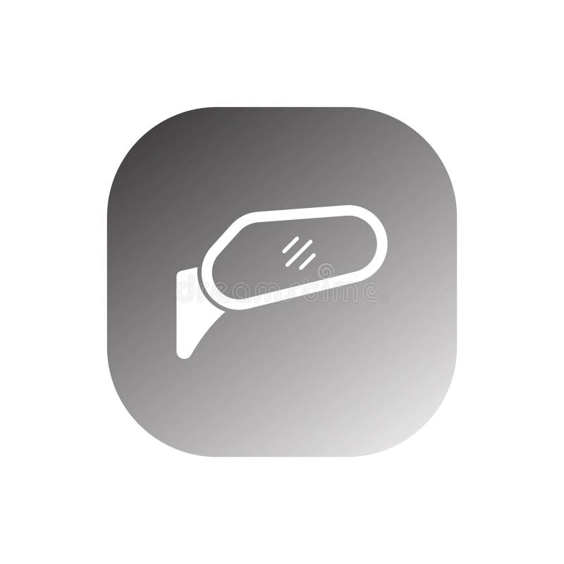 Rear view icon vector stock vector. Illustration of vector - 308319543