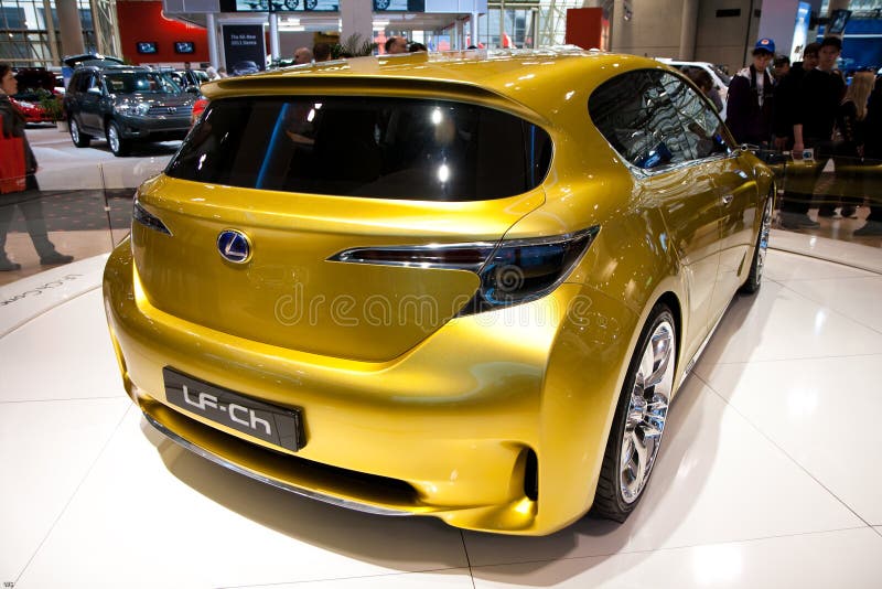 Rear View of the Lexus LF-Ch Concept Editorial Image - Image of ...