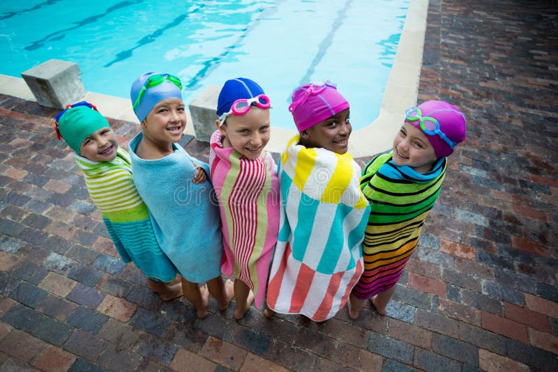 Little Swimmers stock photo. Image of water, sports, girl - 8265916