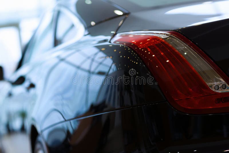 Rear view of luxury car stock image. Image of comfortable - 33034833