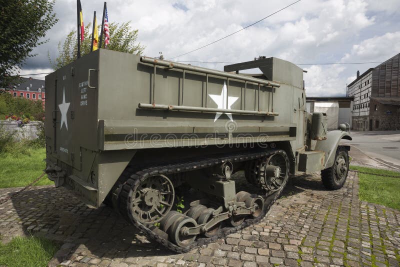 M3 Half-track in Historical Reenactment of WWII Editorial Stock Photo ...