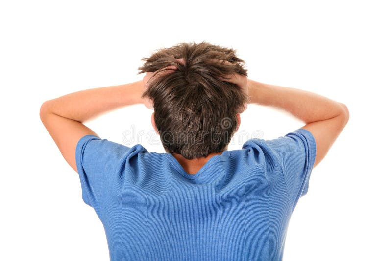 Rear View of the Man stock image. Image of hold, isolated - 62036667