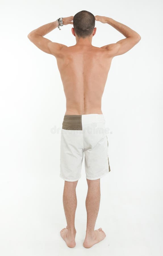 Male torso, back view stock image. Image of view, caucasian - 39620583