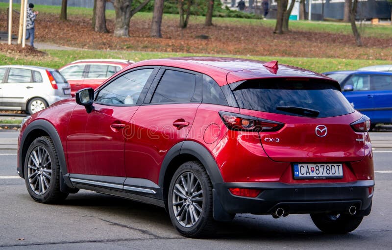Rear View of Mazda CX-3 Compact Crossover Editorial Stock Image - Image ...