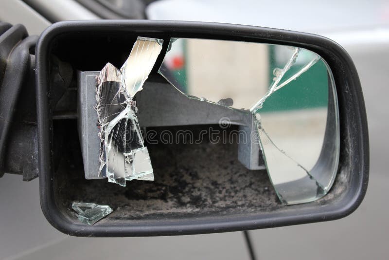 Broken rear mirror stock photo. Image of rear, side, mirror - 18817822