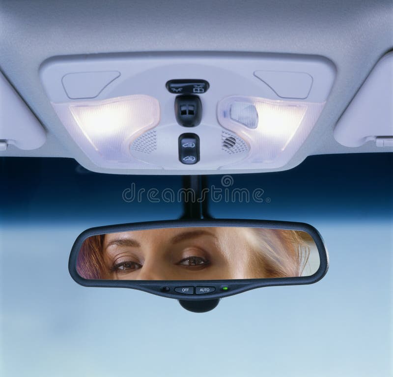 Rear view mirror stock image. Image of rear, reflection - 5437971