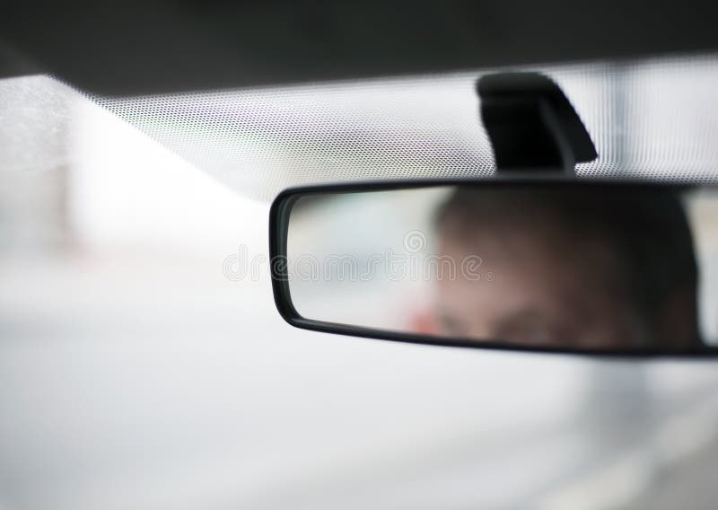 Rear view mirror stock image. Image of rear, travel, reflection - 93476977
