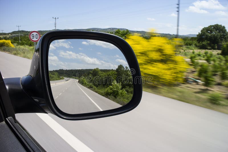 Rear view mirror stock image. Image of rear, reflection - 5437971