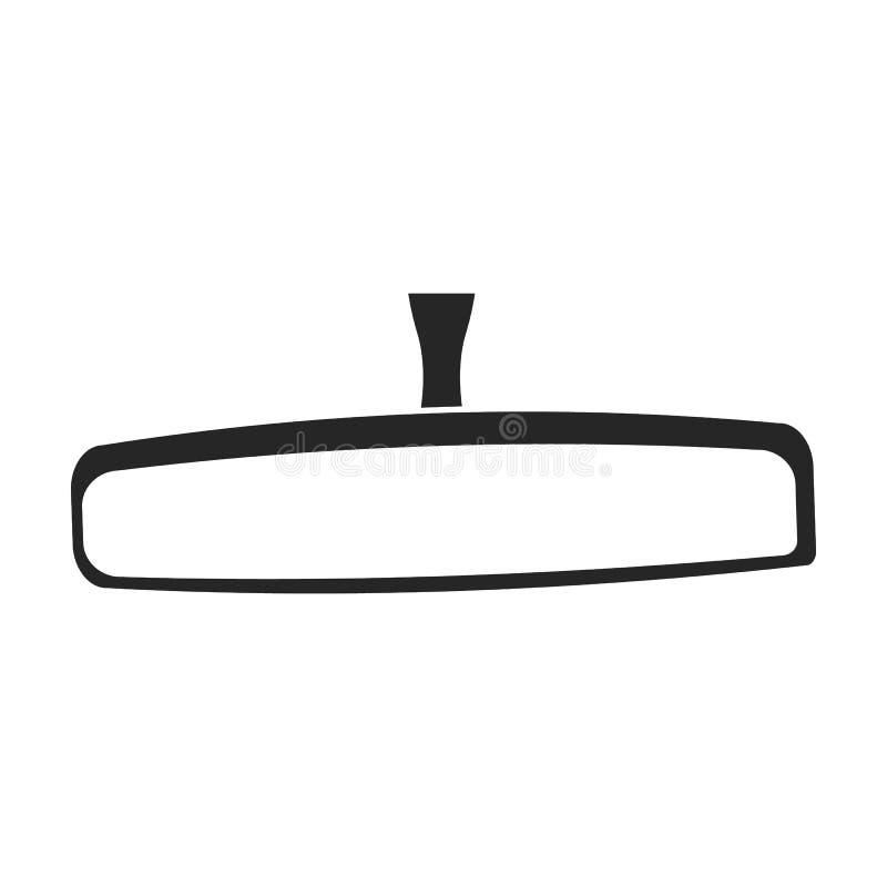 Rear View Mirrors Vector Icon.Black Vector Icon Isolated on White ...