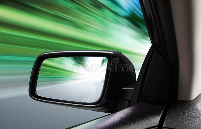 Rear-view mirror stock image. Image of horizontal, human - 8886241