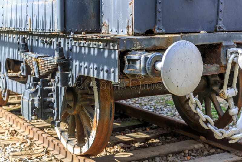 Rear View of an Old Rusty Train Stock Photo - Image of cars, ancient ...